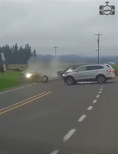SUV fails to yield at stop sign.Police notified