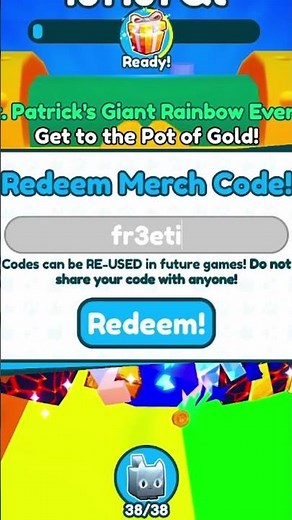 I Redeemed Another Titanic Merch Code.. 😱(Pet Simulator X) #shorts