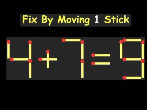 🔴Math stick puzzle move1stich IQ