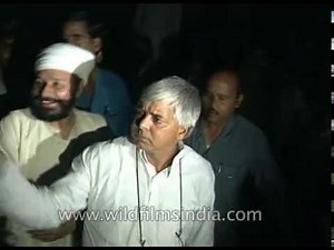 Lalu Prasad Yadav scolds a news reporter
