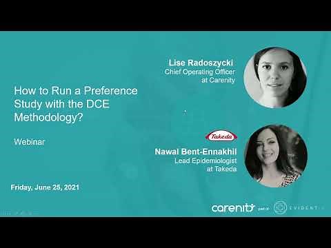 Replay Webinar: Discrete Choice Experiment: How to Run a Preference Study with the DCE Methodology
