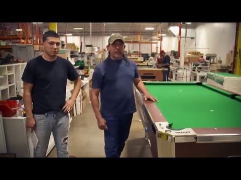 How a Valley Panther Coin Operated Pool Table is Made