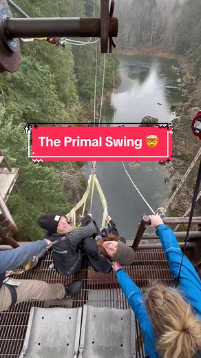 Say hellur to the Primal Swing at WildPlay Nanaimo 😮‍💨🌧😎 #primalswing #wildplay #nanaimo #vancouverisland #giantswing #fullsend