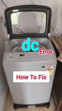 dc Error In Top Load Washing Machine💥how to fix