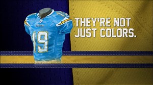 Evolution of the Chargers colors