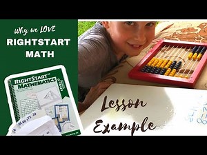 RightStart Math Level D Lesson | Kid Goes Through Right Start Math Lesson