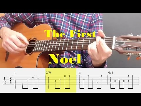 The First Noel - Fingerstyle Guitar Tutorial Tab