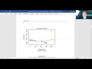 Using the log-transform to improve linear models