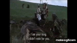 Monty Python - Well I didn't vote for you on Make a GIF