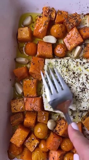 Fall Pasta: Baked Feta and Roasted Butternut Squash Recipe