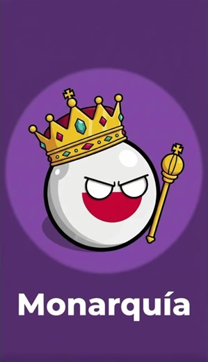 VIDEO COMOLETO EN YOUTUBE Explicando Todas Las Formas de Gobierno. #monarquia #rey #countryballs #politica #gobierno