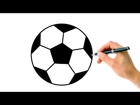 Drawing Football Easy Guide For Kids Sports Soccer