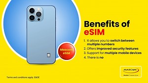 6.4K views · 52 reactions | Experience the seamless connectivity of the Mascom eSIM! For a P10 activation fee, you can enjoy the communication features of the eSIM built into your smartphone, tablet or wearable devices. #Number1BecauseOfYou #eSIM | Mascom | Facebook
