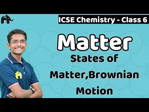 Matter Class 6 ICSE Chemistry | Selina Chapter 3|States of Matter, Brownian Motion
