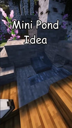 How to make a Mini Pond in Minecraft Tutorial! #minecraft