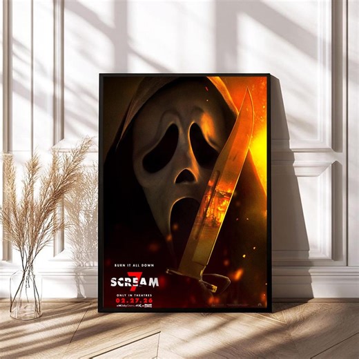 Scream 7 (2026) Movie Poster – Horror Film Wall Art - Cinematic Movie Art Print - Etsy