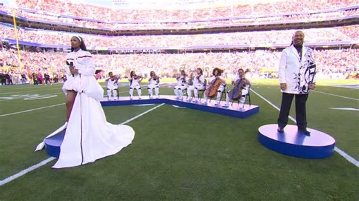 Super Bowl LX Live! Replay @cocojones’ performance of Lift Every Voice and Sing: NFL.com/SBPerformances #SBLX @NFL @SNFonNBC | Roc Nation