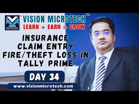 Insurance Claim Entry 💼 | Fire 🔥 / Theft 🔓 Loss in Tally Prime