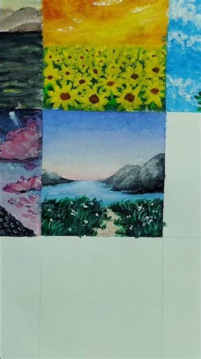 Mini seaside path | Landscape painting | Step by step