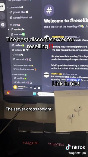 This is the best discord server for reselling. It drops tonight at 7pm be ready! #reselling #reseller #money #fyp #tutorial