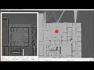 Adaptive Monte Carlo Localization (AMCL) simulation on ROS.