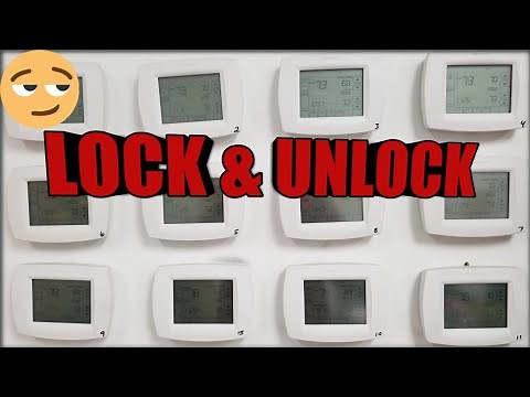 How to lock & unlock Honeywell thermostat!!!!!!?????