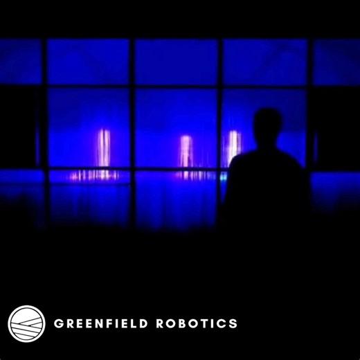 2.2K views · 25 reactions | The bots awaken and swarm the greenhouse. But it’s not a horror movie, it’s innovation in action. Clint Brauer leads a revolution that’s anything but frightening. Happy Halloween from the humans (and robots) of Greenfield Robotics. #NotAI #Halloween #LEDs #Robots | Greenfield Robotics | Facebook