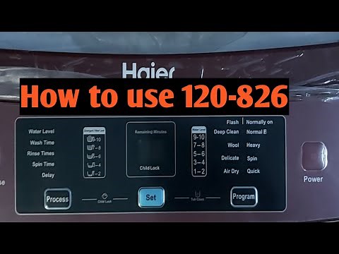 How to use Fully Automatic 120-826 Haier top loaded washing machine| step by Step |
