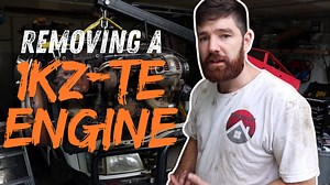 Removing a 1KZ-TE Engine at Home – DIY Hilux Rebuild Ep02