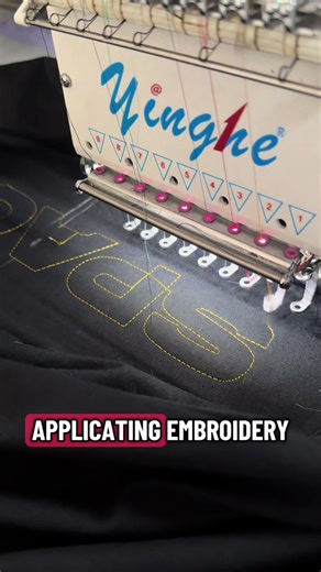 How to do applique embroidery? #embroidery #business #applique #clothingbrand #localbrand