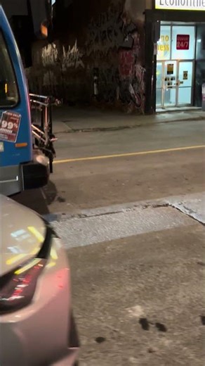 Rare bike rack on stm bus