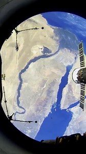 284K views · 3.9K reactions | ISS's flight over the Nile River, Egypt, Cosmonaut Oleg Artemyev captured the film. | Islamic History of Sociology and Science | Facebook
