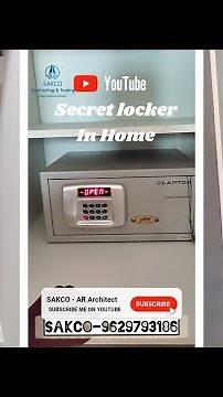 Secret Locker at Home | How to make Safety locker in Wardrobes | Hidden locker setup - SAKCO