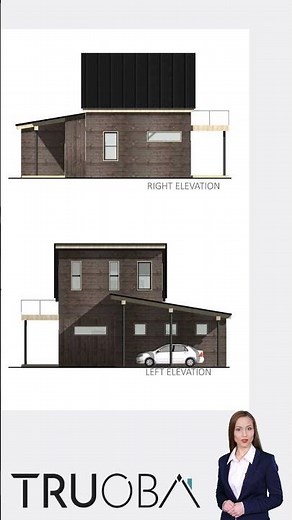 Charming 2 Bedroom 2 Bath Mini Home Truoba TM 623 House Plan