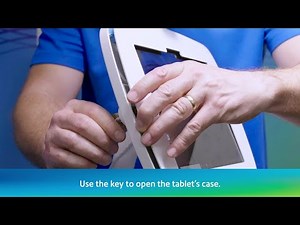 Pitney Bowes LobbyTrac™: How to Restart the tablet (AUS)