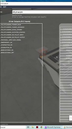 Machines Simulator-Studio 5000 OPC Connection #shorts #machinessimulator #studio5000 #plc #factoryio