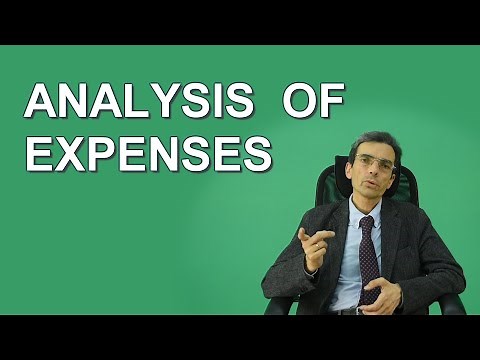 Analysis of Expenses