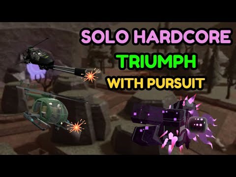 SOLO HARDCORE TRIUMPH WITH PURSUIT | Tower Defense Simulator