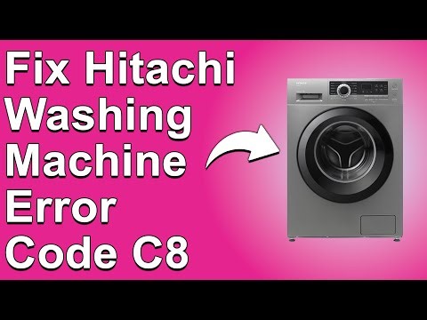 Hitachi Washing Machine C8 Error Code (Faulty Lock Switch -What Causes It, And What To Do To Fix It)