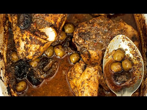 Za'atar Roast Chicken with Olives & Prunes