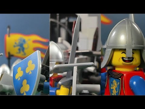 Three Medieval Battles in Lego Stop Motion | Hundred Years War