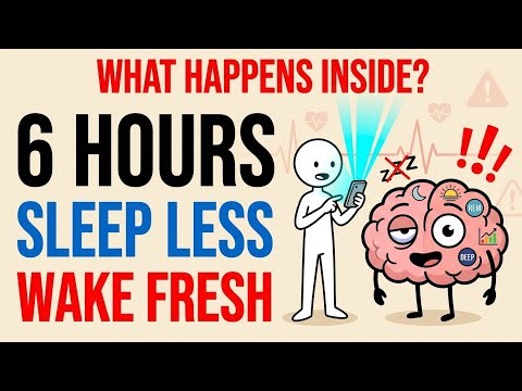 How to Sleep LESS Hours and Wake Up FRESH (Science-Backed)#health #sleep #scienceexplained #science