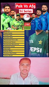 Pakistan vs Afghanistan TRI series & Asia cup squad change | Perfect info