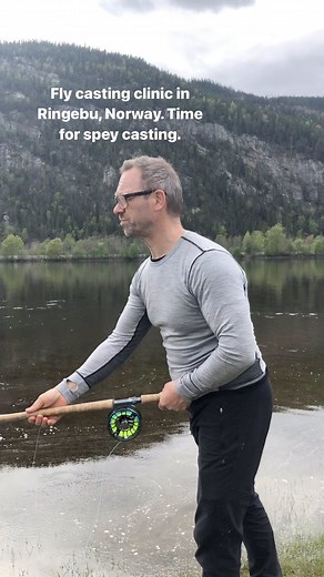 Mathias Lilleheim | Fly casting clinic. Spey casting, step one: Switch Casting. #flycasting #speycasting #switchcasting #arcticsilver_flyfishing... | Instagram