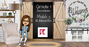 EL Education Bitmoji  Module 3 Decodable Books Google Slides Distance Learning