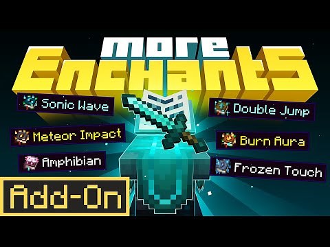 Unlock 26 Epic New Enchantments with the MORE ENCHANTS ADDON for Minecraft Bedrock Survival!