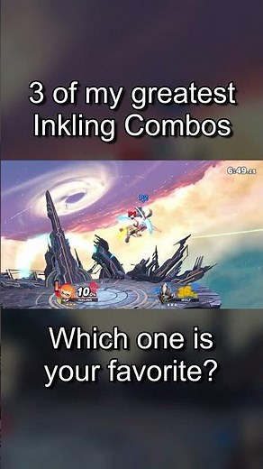 3 of my greatest SSBU Inkling combos #supersmashbros #shorts