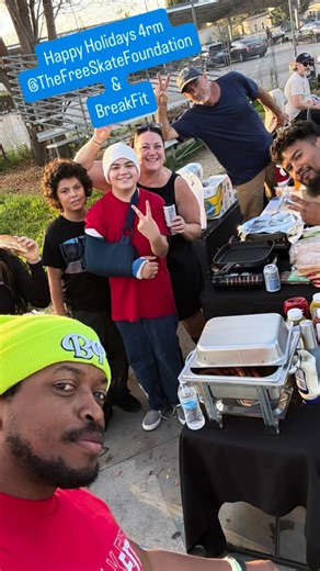 Jason Sensation™️ on Instagram: "🛹 @TheFreeSkateFoundation x @Break_Academy (@BreakFit_Racing) 🏎️👟👟 || #EachOneTeachOne #SkateLife #NonProfit #Reels #HappyHolidays"
