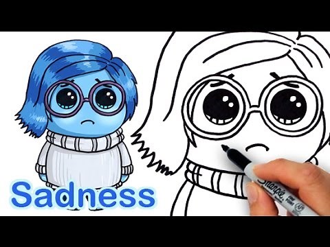 How to Draw Sadness from Pixar Inside Out Cute Step by step