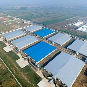 [Hot Item] New Long Span Flat Roof Design Structural Steel Building Shed for Warehouse